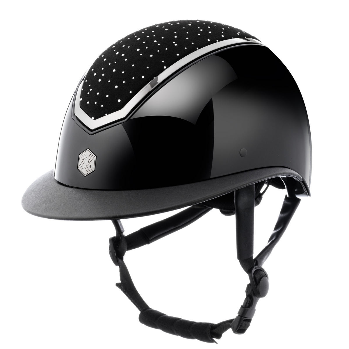 Charles Owen Kylo Crystal Helmet Black Gloss/Silver – Impulsion Elite ...