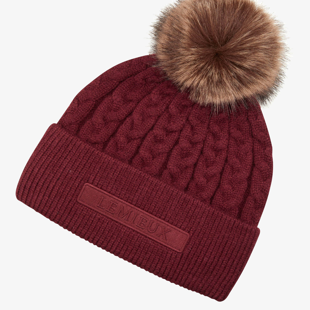 LeMieux Clara Cable Beanie Merlot – Impulsion Elite Equine Wear