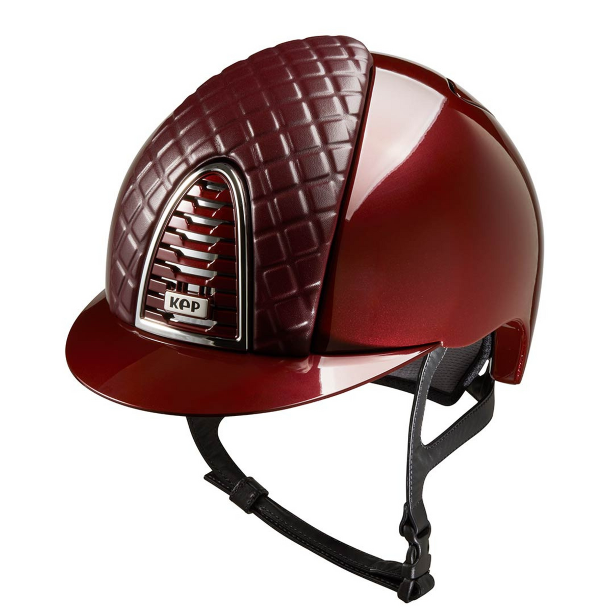 KEP Cromo 2.0 Helmet Metal Bordeaux - Leather Milano Front Panel ...